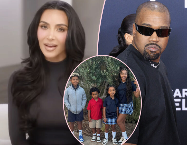 Kim Kardashian Says Kanye West Has 'Never Once' Asked To See The Kids ...