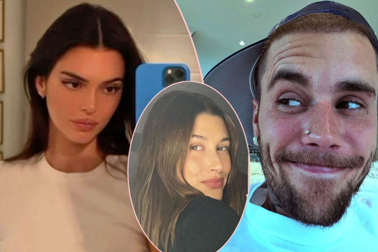Justin Bieber Holds Hailey AND Kendall Jenner In Tight Embrace During ...