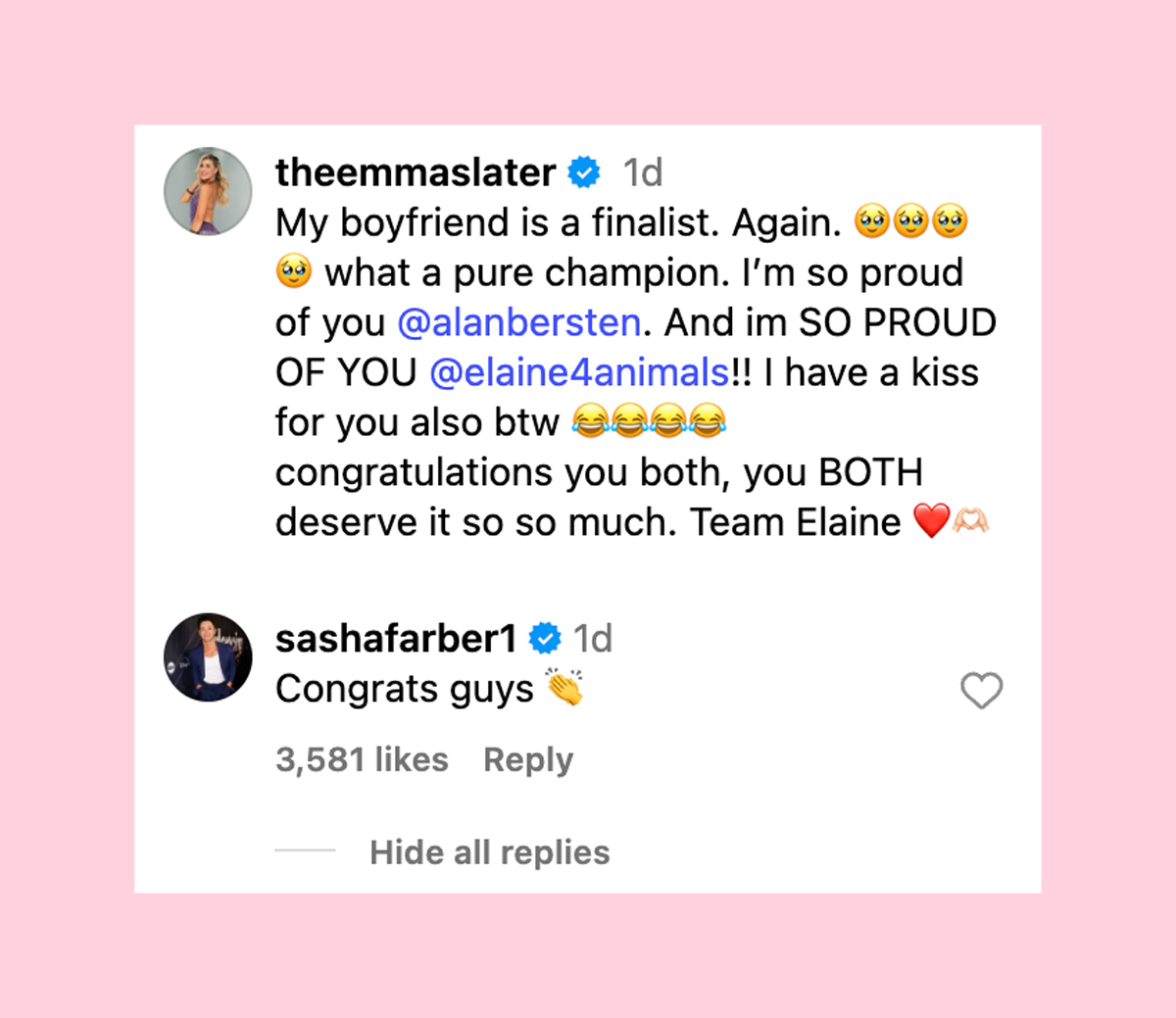 DWTS Fans 'Crying' Over Sasha Farber's Reaction To Ex Emma Slater's ...