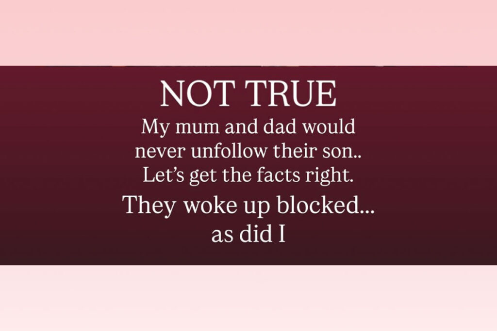 Cruz Beckham Claims Parents David & Victoria Didn’t Unfollow Brooklyn ...