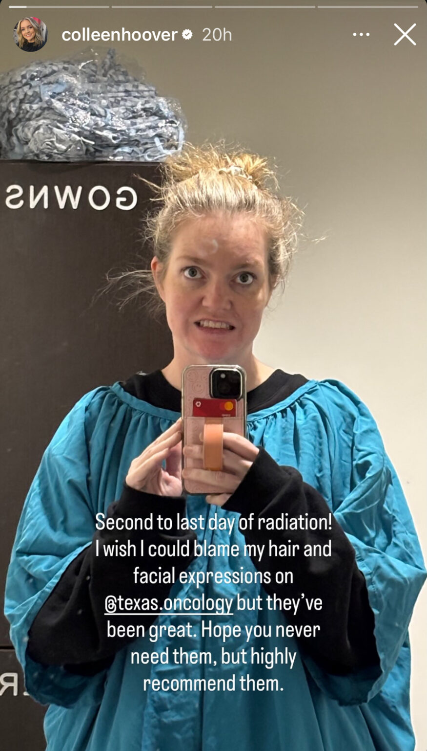 It Ends With Us Author Colleen Hoover Reveals She Has Cancer Amid ...